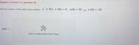 Solved Chapter 7 Section 7 1 Question 10 Find The Solution
