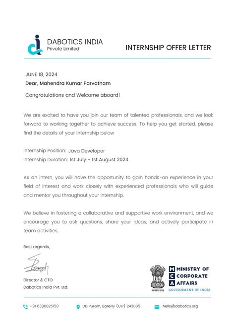 mahendra kumar parvatham on linkedin internship javadeveloper
