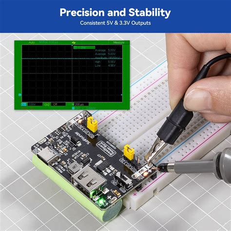 sunfounder breadvolt breadboard power supply module built in