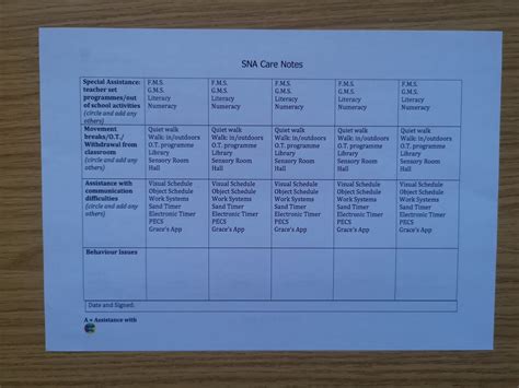 Mash Set Autism Class Paperwork