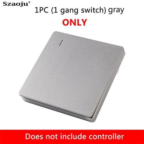 interrupteur 1 gang gray interrupteur mural sans fil 433mhz rf ac