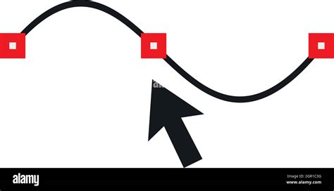 Vector Line And Arrow Icon Flat Style Stock Vector Image And Art Alamy