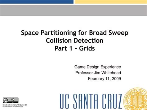 Ppt Space Partitioning For Broad Sweep Collision Detection Part 1 Grids Powerpoint
