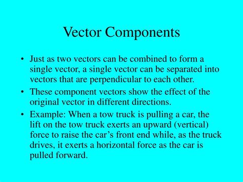 PPT Vector Components PowerPoint Presentation Free Download ID 1139234