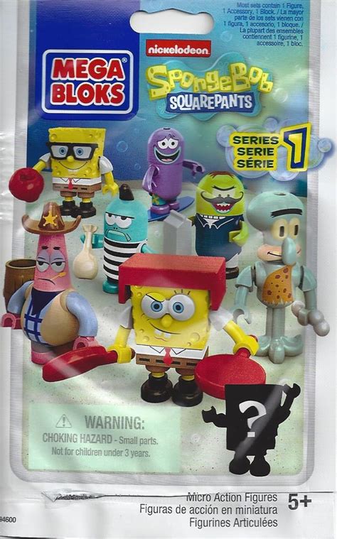 Spongebob Squarepants Mega Bloks Minifigure Series 1 Code Review