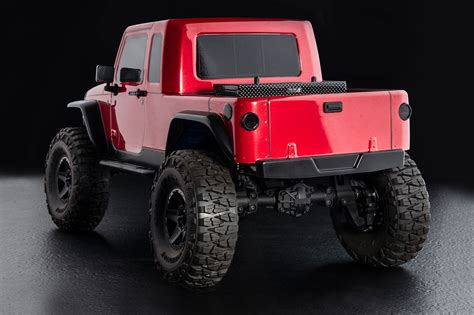 MST 531551R CFX W 1 8 4WD Off Road RTR Body JP1 Jeep Wrangler Red Drifted