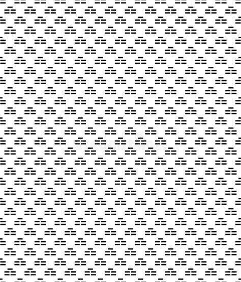 Abstract Black Seamless Geometrical Stripe Repeated Pattern Design On White Background