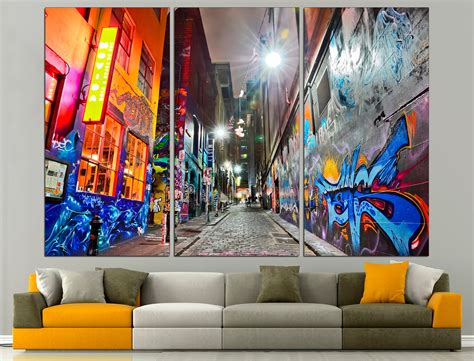 Street Art Canvas Graffiti Wall Art Large Canvas Art Colorful Wall Art