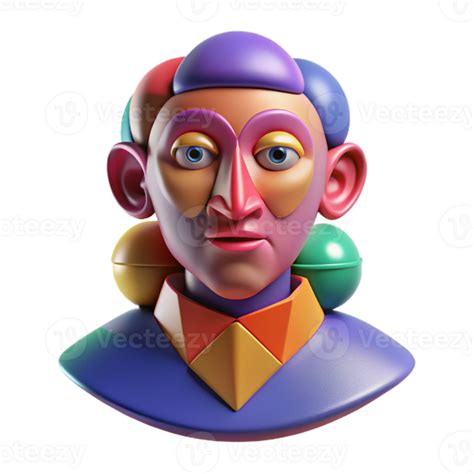 Elegant Creative A Stylized Abstract Representation Of A Human Face Composed Of Geometric