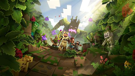 1920x1080 Minecraft Dungeons Jungle Awakens Hero Laptop Full Hd 1080p