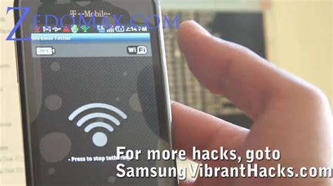 How To Install A Free WiFi Tethering Application On A Samsung Vibrant Smartphone Smartphones