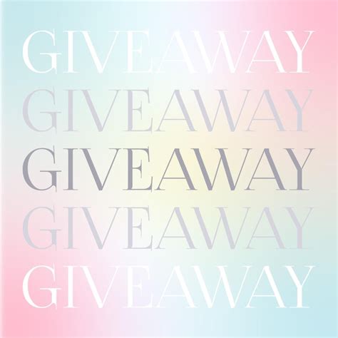 그라데이션 배경이 있는 소셜 미디어 경품 편집 가능한 게시물 프리미엄 벡터