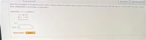 Solved Enter Unbounded If The Function Is Unbounded