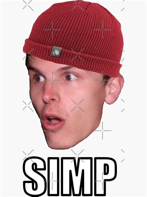 Idubbbz Simp Sticker By Tomastosecky Redbubble