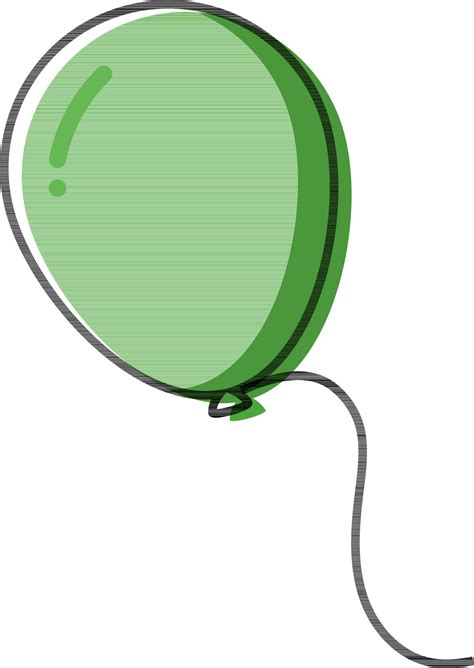 Green Balloon Element In Flat Style 24461382 Vector Art At Vecteezy