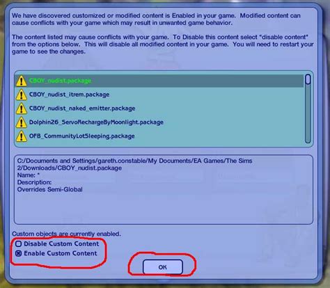 Mod The Sims A Problem With Turn On Off