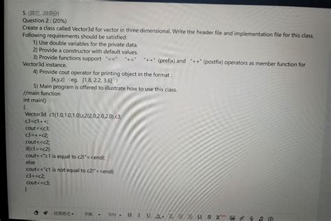 Solved Question Create A Class Chegg