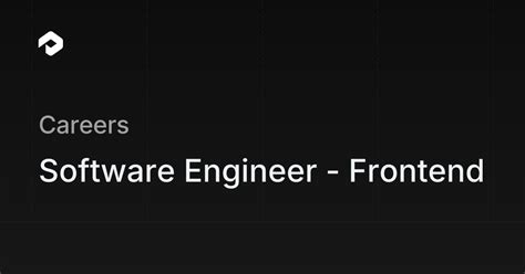 Software Engineer Frontend