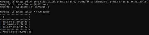 Mariadb Insert Into