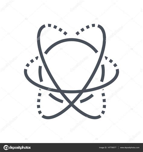 Physics Atom Icon Stock Vector By Howcolour 147706577