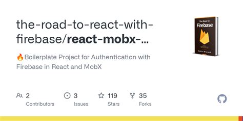 Github The Road To React With Firebasereact Mobx Firebase