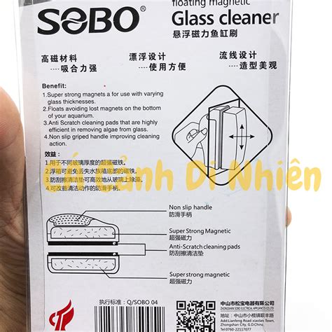 Dụng Cụ Lau Kiếng Hồ Cá Bằng Nam Châm Sobo Sb Bmin Vệ Sinh Bể Cá Size