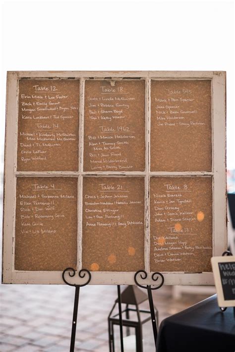 Diy Rustic Window Table Assignment Display