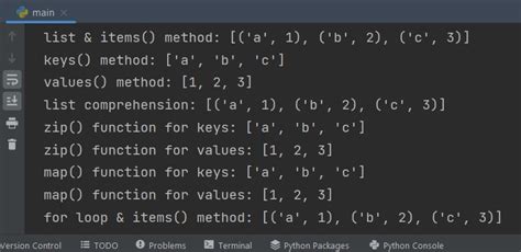 Python Dictionary To List