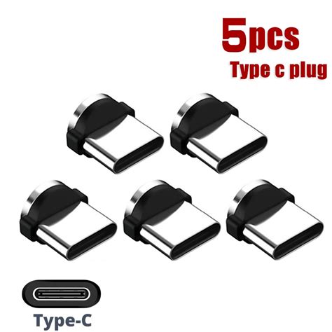 Round Magnetic Cable Plug Pin Type C Micro Usb C Grandado