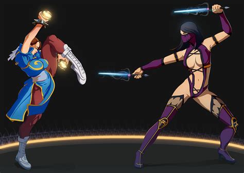 Chun Li Vs Mileena By Alamraya On Deviantart