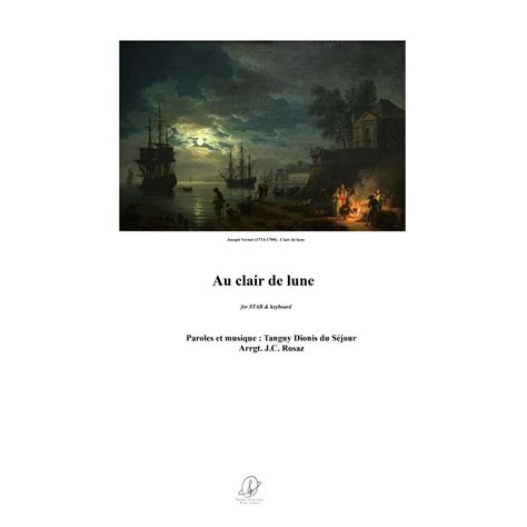 Dionis Du Séjour Au Clair De Lune Jean Christophe Rosaz Compositeur