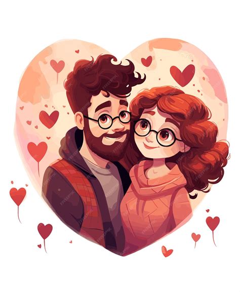 Premium Vector Cute Couple Love Vector Design