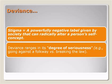 Sociology 6 Deviance Crimes Ppt