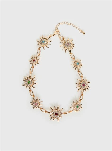 Sugary Statement Necklace Gold Princess Polly