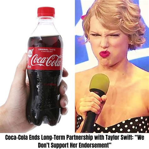 Coca Cola Cuts Ties With Taylor Swift Over Harris Endorsement “we Don