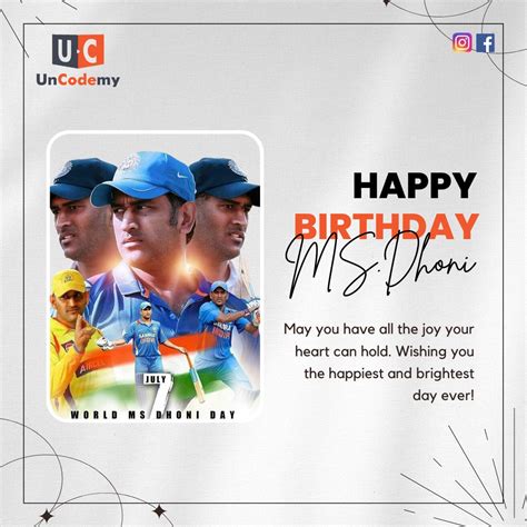 Uncodemy On Linkedin Uncodemy Happybirthdaymsd Wishingmsdhoni Legendarymsd