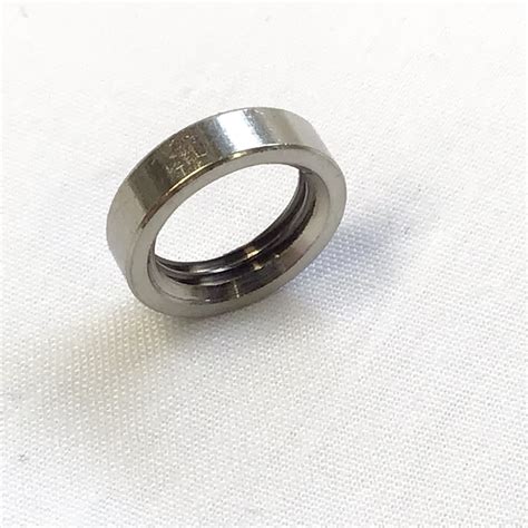Nickel Plated Brass Locking Ring M10 7075n In The Light Direction