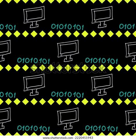 Cyber Computer Programming Binary Code Digital Stock Illustration
