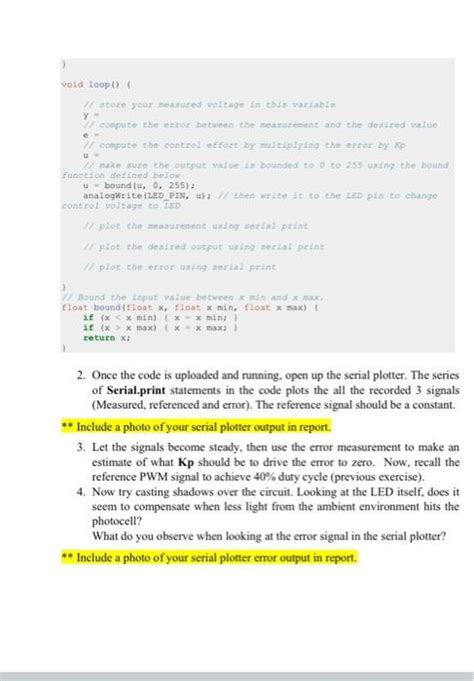solved lab experiment 6 implementing a proportional control
