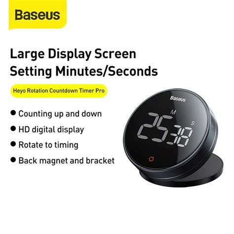 jual baseus timer digital heyo pro rotation countdown dapur masak magnetic shopee indonesia