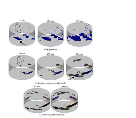 the 3d crack growth behaviour observed a experimentally b in the