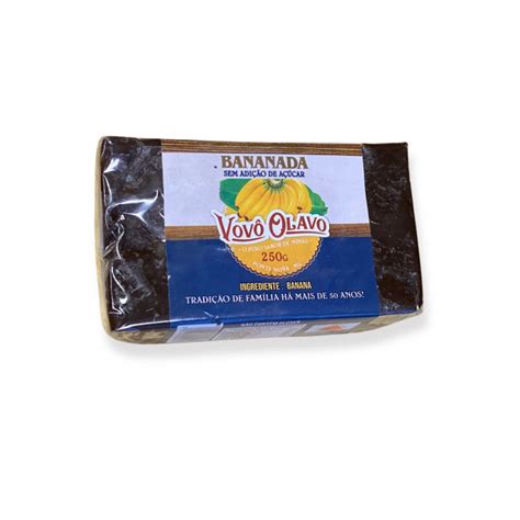 Bananada Vovô Olavo Sem Açúcar 250g Decantosuacui
