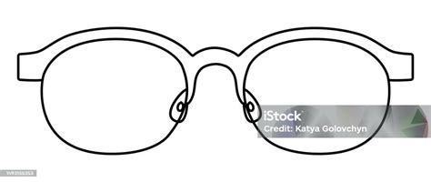 하프 림 프레임 안경 패션 액세서리 그림입니다 남성용 선글라스 전면 보기 여성 남녀공용 실루엣 스타일 플랫 개인 장식품에 대한