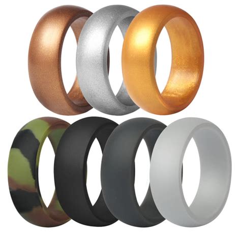 Thunderfit Born Victorious Silicone Wedding Rings For Men And Women