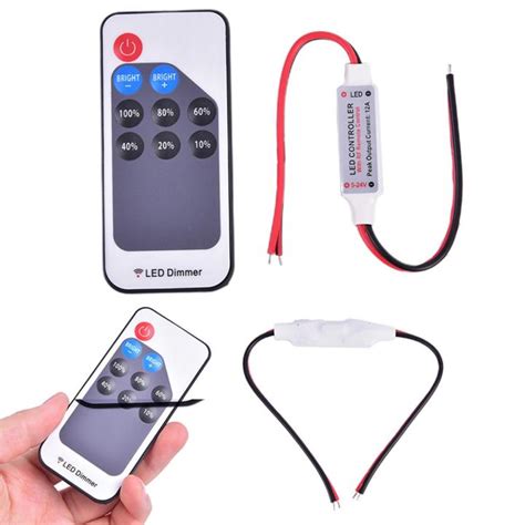 9 Key 12V Single Color Led Controller With Led Remote Dimmer For Led Strip Daraz Com Bd