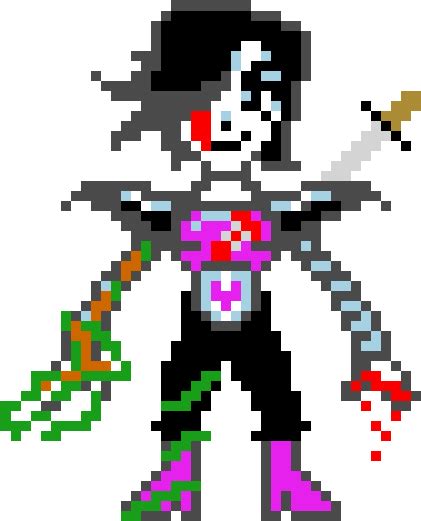 Download Mettaton Ex Undertale Pixel Art Grid Mettaton Hd