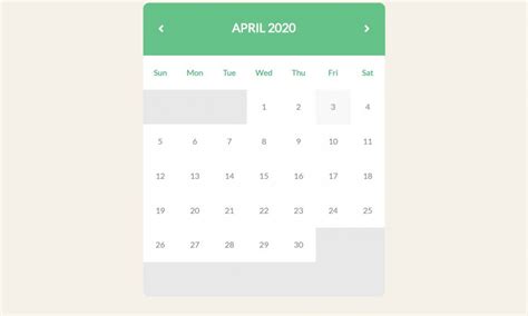 30 JavaScript Calendar Design Code Examples OnAirCode