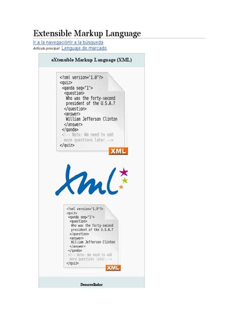 Extensible Markup Language Descargar Gratis Pdf Xml Lenguaje De Marcado