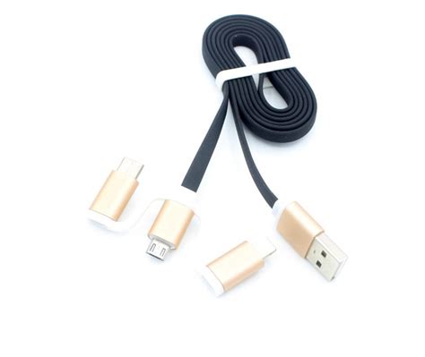 3 In 1 Micro IOS Type C Connector Charging Data Transfer Use USB Cable For Mobile Phone Computer