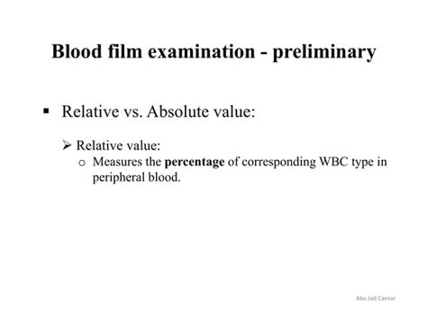 Blood Film Preparation And Reporting Pdf